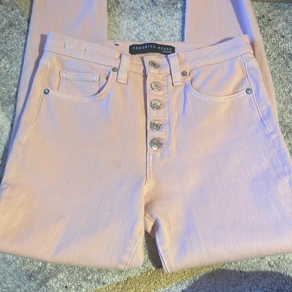 Veronica Beard | Jeans | Veronica Beard Pink Debbie Skinny Jeans | Poshmark